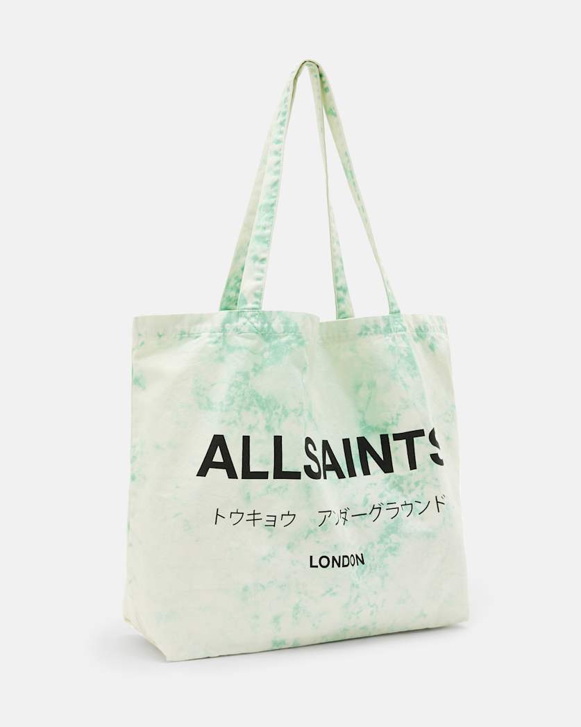 Underground Acid Wash Tote Bag PISTACHIO CRM/BLK | ALLSAINTS US